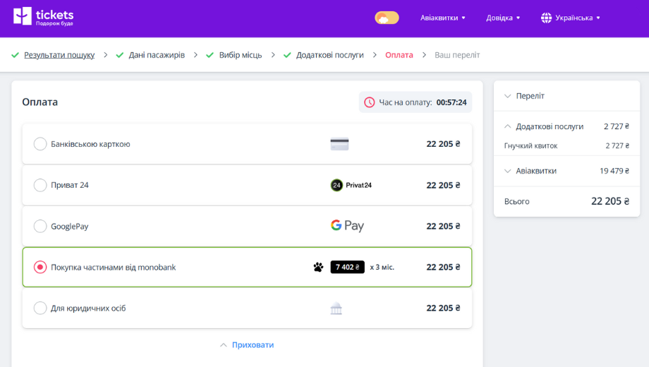 Покупка частинами: новий спосіб оплати квитків на tickets.ua / Tickets.ua